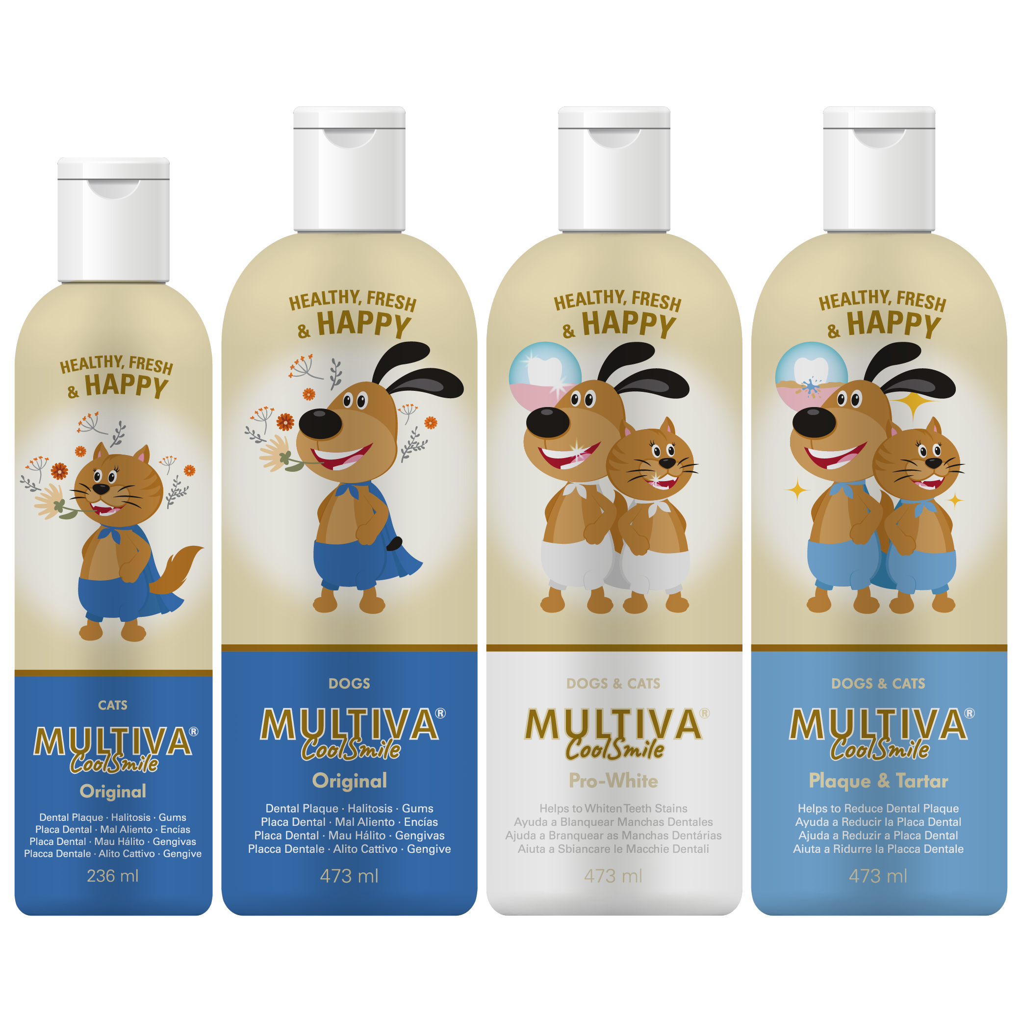 Nuevos MULTIVA CoolSmile de VetNova - En envases de 473 ml